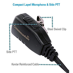 Single Wire Earhook Earpiece for Motorola Radios XPR6380 XPR6580 XPR7380 XPR7580 XPR7350e XPR7380e XPR7550e XPR7580e XPR 6380 6580 7380 7580 7350e 7380e 7550e 7580e, G Shape Headset