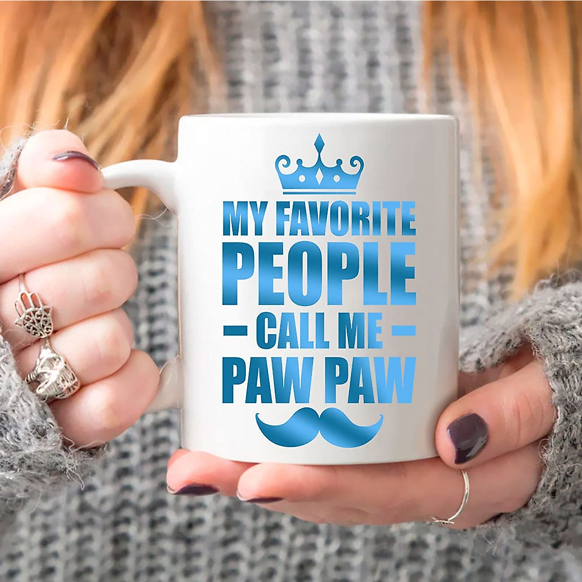 kobalo Fathers Day Gift Coffee Mug 2022, My Favorite People Call Me Paw Paw Coffee Mug Best Gift For PawPaw, Gifts For Paw Paw, Coffee Mug Gift For Father s Day
