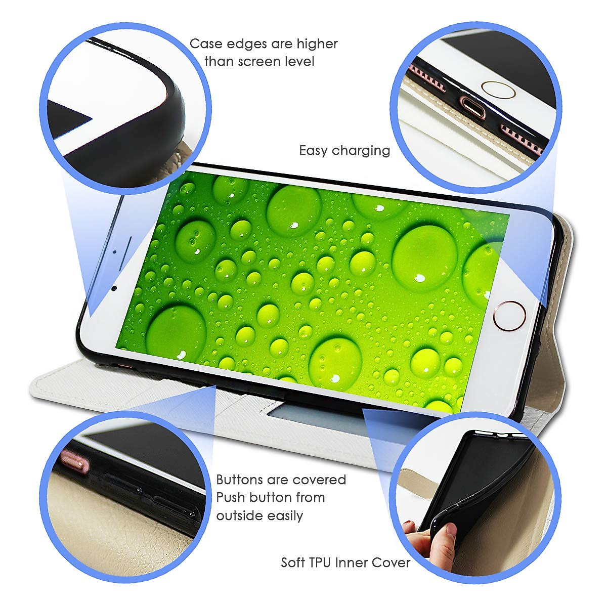 for iPhone Xs, for iPhone X, Designed Flip Wallet Phone Case Cover, A24586 Beauty Beast Belle 24586