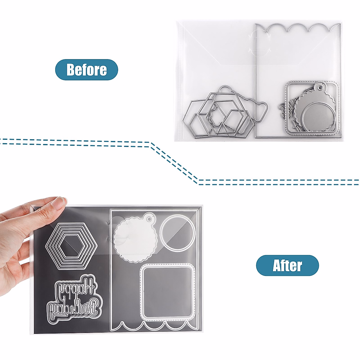 Briartw 3 Pcs A4 0.5mm Thick Single Sided Strong Magnetic Sheets Flexible Rubber Sheets for Metal Dies Storage and Organize Scrapbooking Tool Craft Supplies Rubber Magnetic Sheets Set