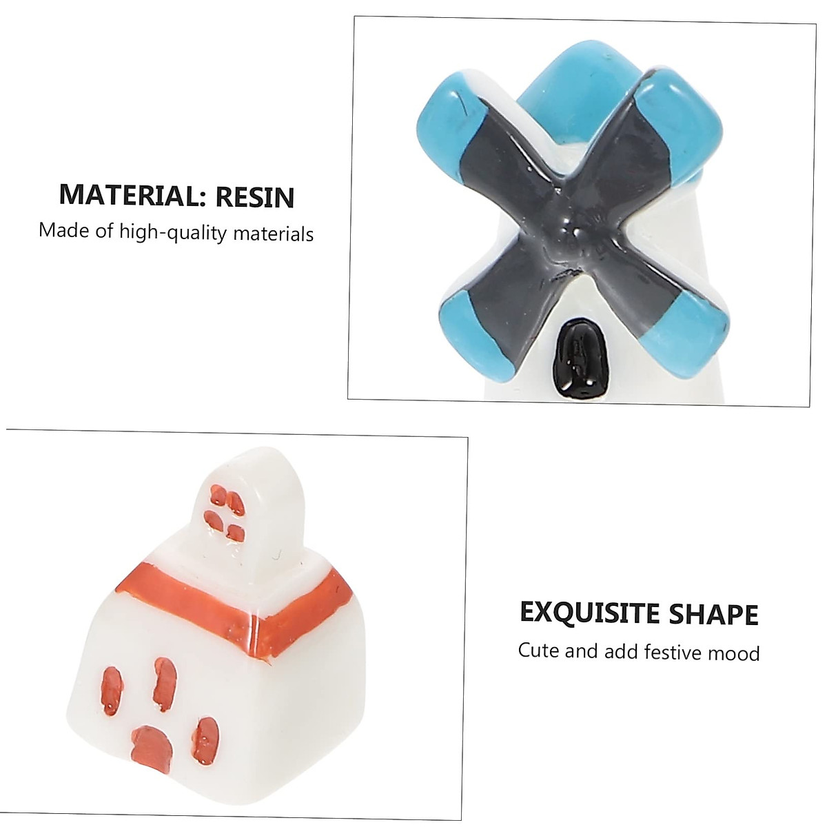 YARNOW 40 Pcs Micro Landscape House Bonsai Miniature Figurine Plant Pot Decor Miniature Garden Figurines Miniature Castle Figurine Mini Fairy House Accessories Mushroom Resin Rural Suite