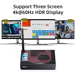 MeLE Mini PC Fanless PCG35HD N5105 Micro Computer, 8GB 128GB Small Desktop Server, Support Triple Monitor 4K WiFi5 Gigabit Ethernet BT5.2 PXE Unlock BIOS Auto Power on Industrial IoT Business