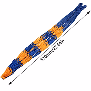 LUORNG 2Pcs Football Accessories Basketball Mesh Net Bag Single Ball Carrier for Volleyball Soccer Basketball Blue Yellow
