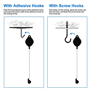 BEJOY 2021 VR Cable Accessories Cable Management, Ceiling Pulley System Link Cable for Oculus Quest/Quest 2/Oculus Rift/HTC Vive/Microsoft MR/Playstation/Lenovo Explorer Accessories (Black)