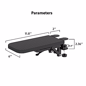 HONJIE Computer Arm Rest for Desk, Suitable for Office desks, Sturdy Mouse arm Support, Computer Desk Extender, Suitable for Home and Office