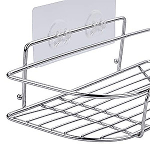 LAIGOO 8 Pcs Replacement Corner Shower Caddy Adhesive Hook Stickers, No Drilling Wall Hooks Adhesive Strips for Bathroom Shelves