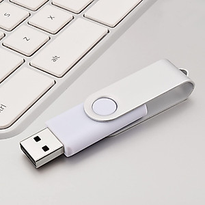 5 Pack 64GB USB Flash Drives, USB 2.0 Thumb Drives Jump Drive Pen Drive Bulk Memory Sticks Zip Drives Swivel Design (64G, 5Pcs, Mixed Color)