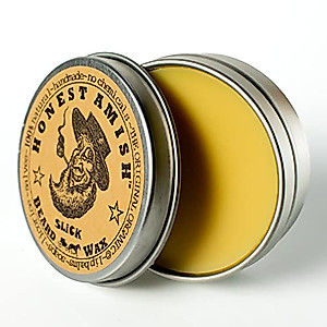 Honest Amish Slick Beard Wax - All Natural and Organic - 2 ounce