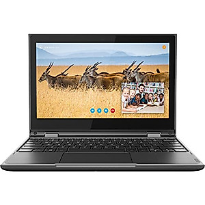 Lenovo 300e Windows 2nd Gen 81M9007WUS 11.6" Touchscreen Convertible 2 in 1 Notebook - HD - 1366 x 768 - Intel Celeron N4120 Quad-core (4 Core) 1.10 GHz - 4 GB Total RAM - 4 GB On-Board Memory - 128