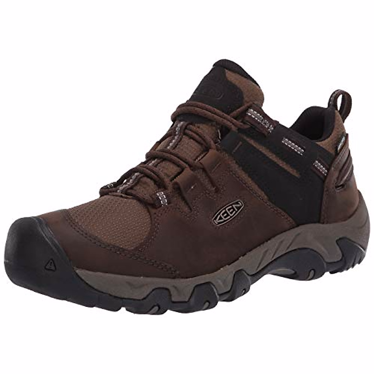 KEEN Men's Steens WP Hiking Shoe, Brown, 9.5