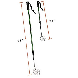 VOS Beach Multifunction Sand Sifter (Green, 2 Pack) Extra Long Adjustable Handle, Shell Scoop, Sand Scoop, Back Saver, Hygienic Pet Cat Litter Scoop, Aquarium Accessories Tool