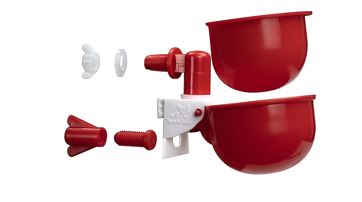 RentACoop DIY Automatic Chicken Waterer Cups for Easy Watering