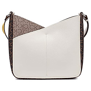 Calvin Klein Zoe Crossbody, Brown/Khaki/Cherub White Logo