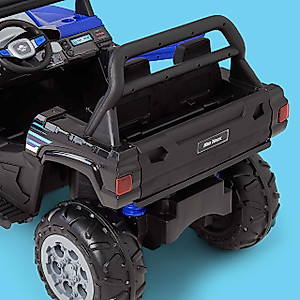 Kid Trax UTV Toddler/Kids Electric Ride On Toy, 12 Volt, 3-7 yrs Old, Max Weight 110 lbs, Single or Double Riders, Blue