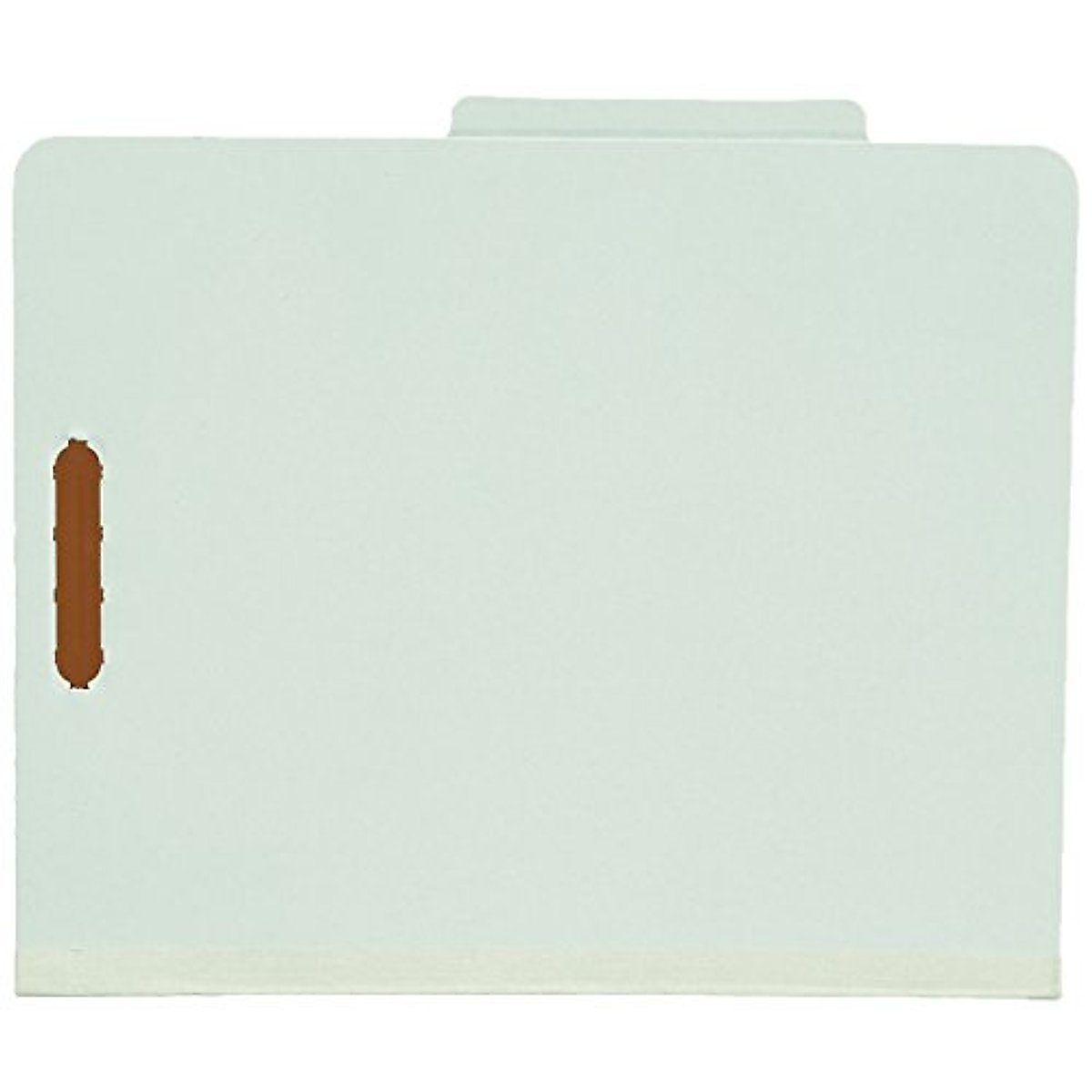 Amazon Basics 10-Pack Letter Size Pressboard Classification File Folders with Fasteners, Dividers, 2” Expansion - Green