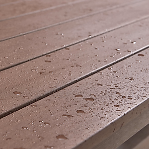 Psilvam Patio Dining Chairs, Poly Lumber Outdoor Patio Chair, Weather Resistant Patio Chair That Never Rust, Suitable for Garden & Backyard, Net Weight 28 LBs (21" D x 18" W x38 1/2" H, Brown)