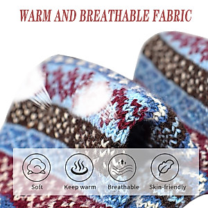 YQHMT Wool Socks for Women Gifts Winter Warm Thick Thermal Vintage Knit Soft Comfy Crew Socks Stocking Stuffers, Christmas Gifts