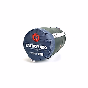 Hotcore Fatboy 400-3/4 Season Oversize Rectangular Sleeping Bag 93"x42" - Multi Season Lightweight Compact -7°F to-22°F (-22°C to -30°C)