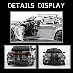 COOLPUR 1/36 Scale Doodg Hel1 Car Model Off-Road Diecast Toy Vehicle Zinc Alloy Metal Pull Back Powered Vehicles Mode for Kids,Adult,Boyfriend Gift(Black)