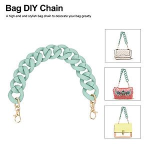 SOIMISS Chain Strap Plastic Purse Chain Bag Chain Strap Short Handbag Strap for Women Handbag Bagre Placement Accessory (Grey)