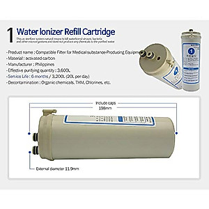 Water Ionizer Filter Set for McCoy KM-5000 / KM-8000 / KM-9000