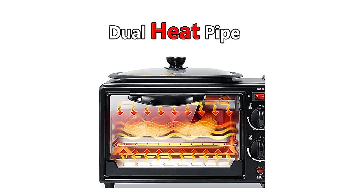 Multifunction Breakfast Station 3-in-1 Toaster & Coffee Maker for Small ...