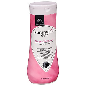 Summer's Eve 5 in 1 Simply Sensitive Cleansing Wash for Sensitive Skin, 15.0 FL OZ - 2 Pack