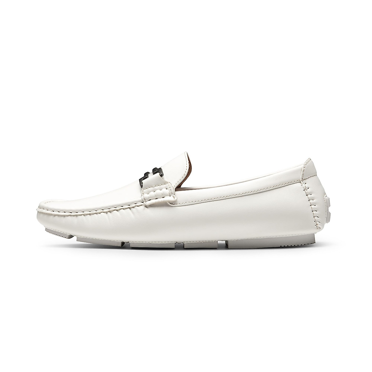 Bruno Marc Men's Driving Penny Loafers Casual Slip-on Moccasins Shoes,Size 8.5,White,HUGH-01