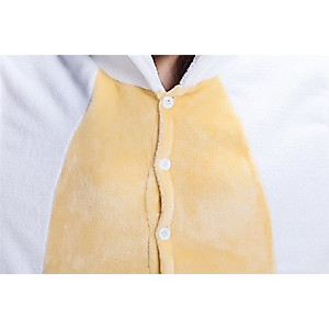 Sheep Kigurumi Cosplay Halloween Romper Soft Cozy Jumpsuit Costume L White