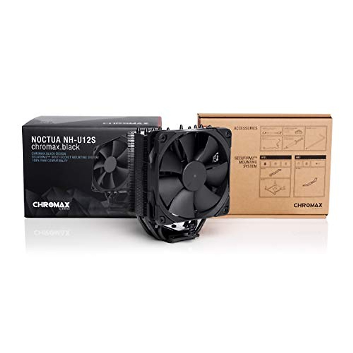 Noctua NH-U12S chromax.Black, 120mm Single-Tower CPU Cooler (Black)