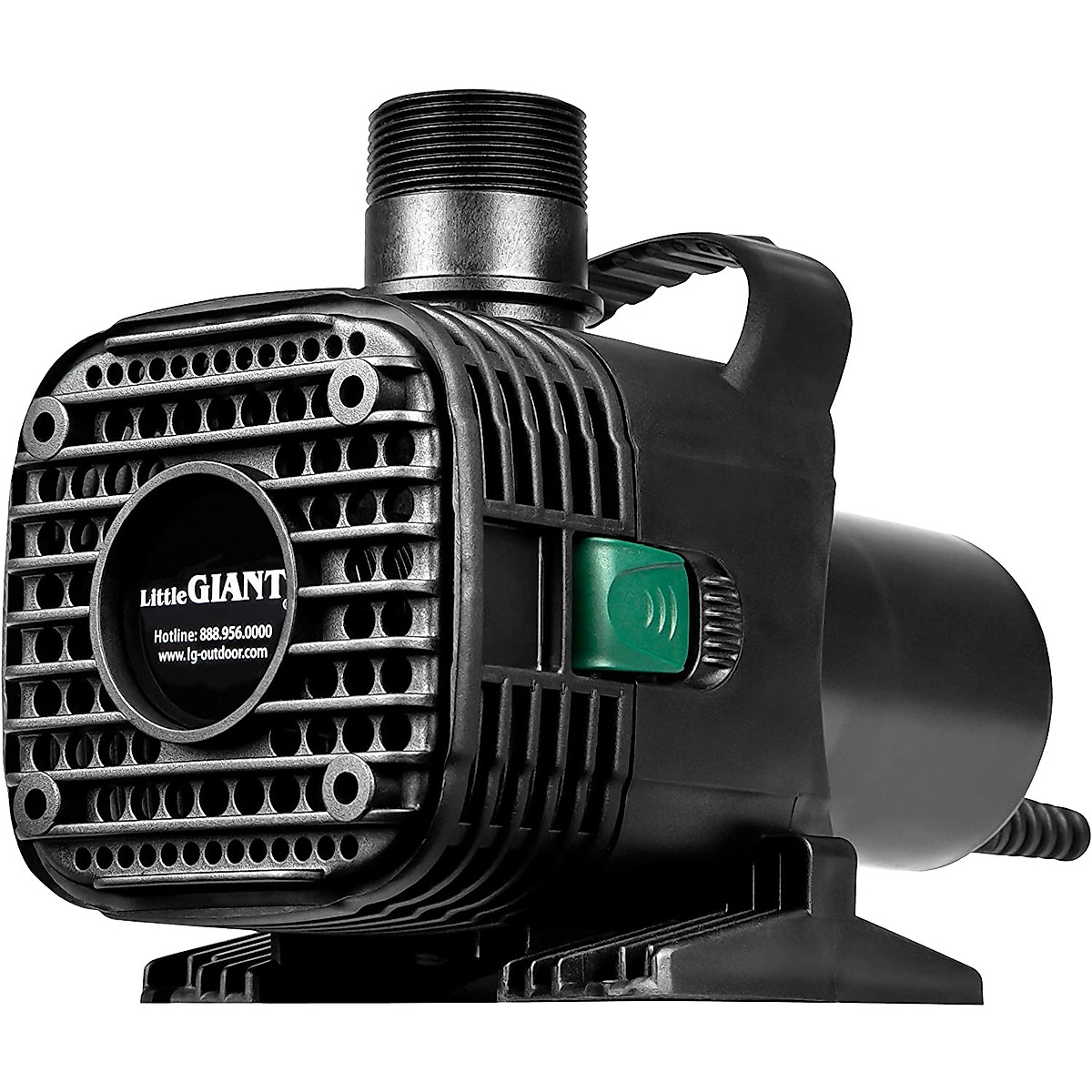 Little Giant F40-5500 115-Volt, 5540 GPH Wet Rotor Pump with 20-Ft. Cord for Ponds up to 5500 Gallons, Black, 566727