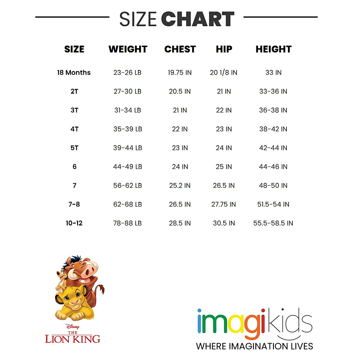 Disney Lion King Simba Pumbaa Nala Infant Baby Boys 4 Pack Graphic T-Shirts Lion King 18 Months