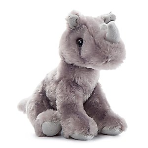 The Petting Zoo Rhino Stuffed Animal Plushie, Gifts for Kids, Wild Onez Babiez Zoo Animals, Rhinoceros Plush Toy 6 inches