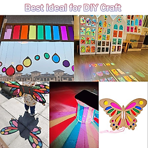 Cellophane Wrap for Gift Baskets, 34" X 10' Extra Large Transparent Colored Cellophane Wrap Roll 8 Colors, Cellophane Paper for Gift,Treat,Cookie,Flowers Bouquet,Florist,Floral,Candy Leis,Diy Crafts