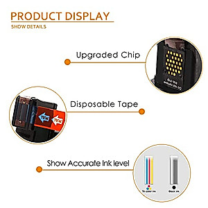 Inktopia Remanufactured Ink Cartridge Replacement for HP 60XL 60 XL High Yield D8J61BN CC641WN CC644WN (2 Black) 2 Pack for Photosmart C4680 D110 Deskjet F2430 F4210 Printer