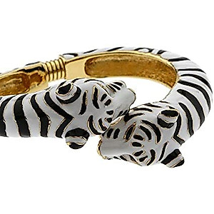 Kenneth Jay Lane Animal Head and Animal Print Bangles - Tiger, Giraffe, Elephant