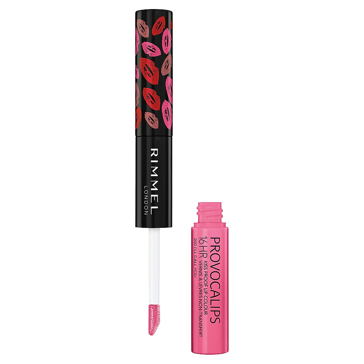 Rimmel London Provocalips 16hr Kiss-Proof Lip Color - Two-Step Liquid Lipstick to Lock in Color and Shine - 200 I'll Call You, .14 fl.oz.