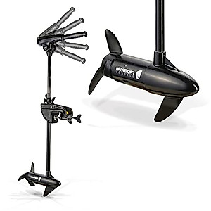 Newport X-Series 55lb Thrust Transom Mounted Saltwater Electric Trolling Motor w/LED Battery Indicator (36" Shaft)