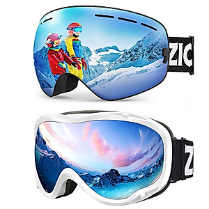 ZIONOR Adult Ski Goggles with X kids Ski Goggles