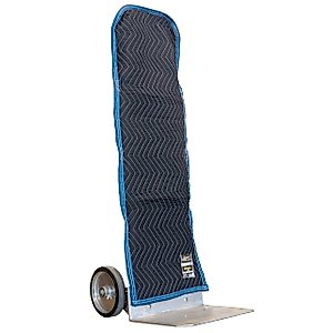US Cargo Control Quilted Hand Truck Cover, Rounded Top Appliance Dolly Cover, 50 x 16 Inches, Essential Moving Supplies, Black/Blue Moving Pad, Woven Cotton/Polyester, Case of 12 Round Top Covers