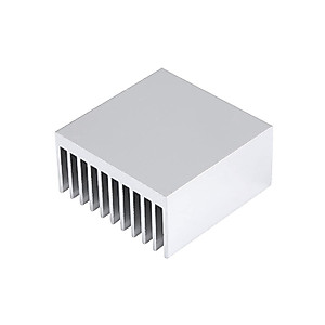 Awxlumv 4PCS Heat Sink Kit 40x40x20mm/ 1.57"x1.57"x0.79", Anodized Aluminium Heatsink Heat Sync Cooler 40mm for Cooling CPU VRM GPU Led Thermoelectric Peltier Cooler 3D Printers Stepper Motor