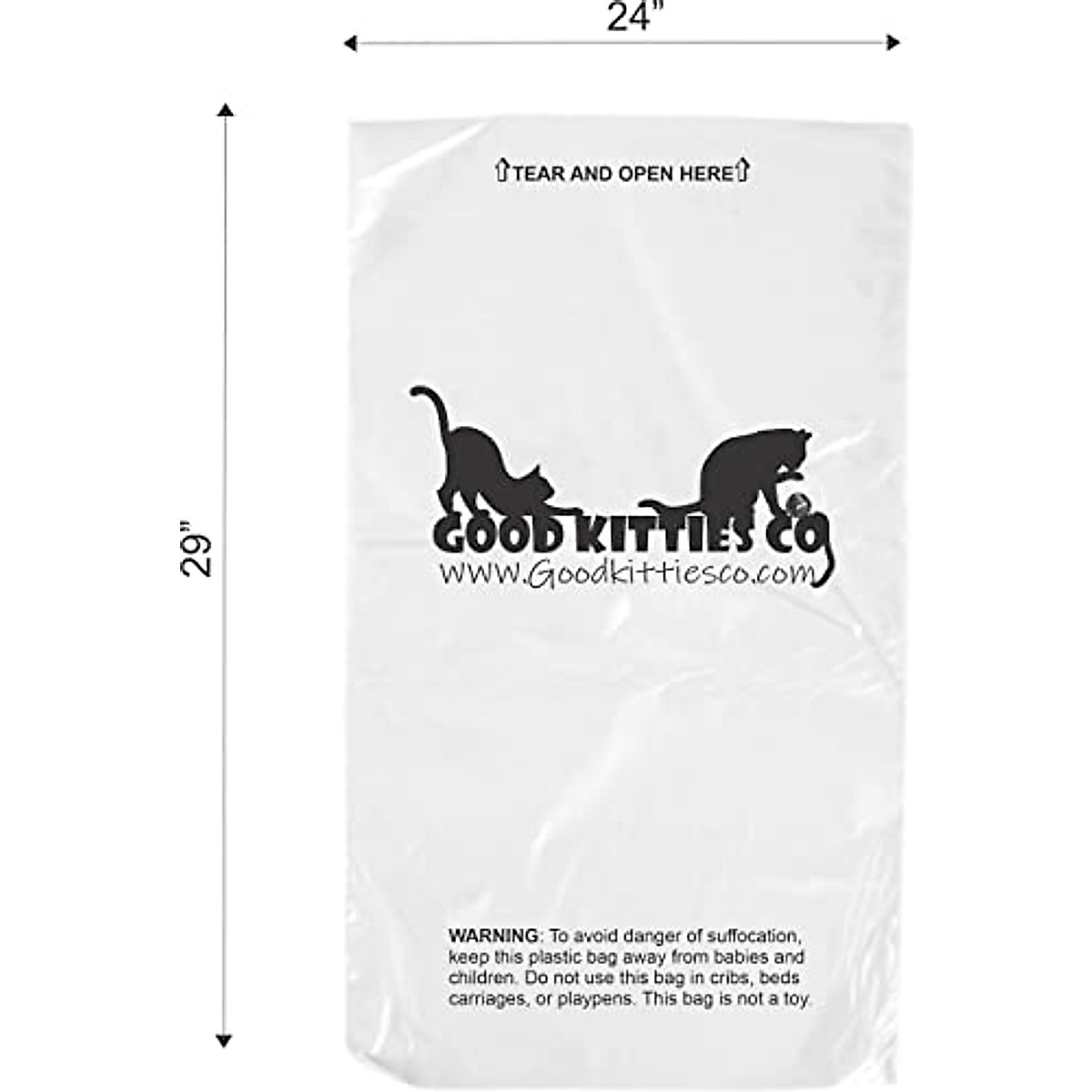 Good kitty CO Waste drawer liners compatible with Litter-Robot (50 Count)
