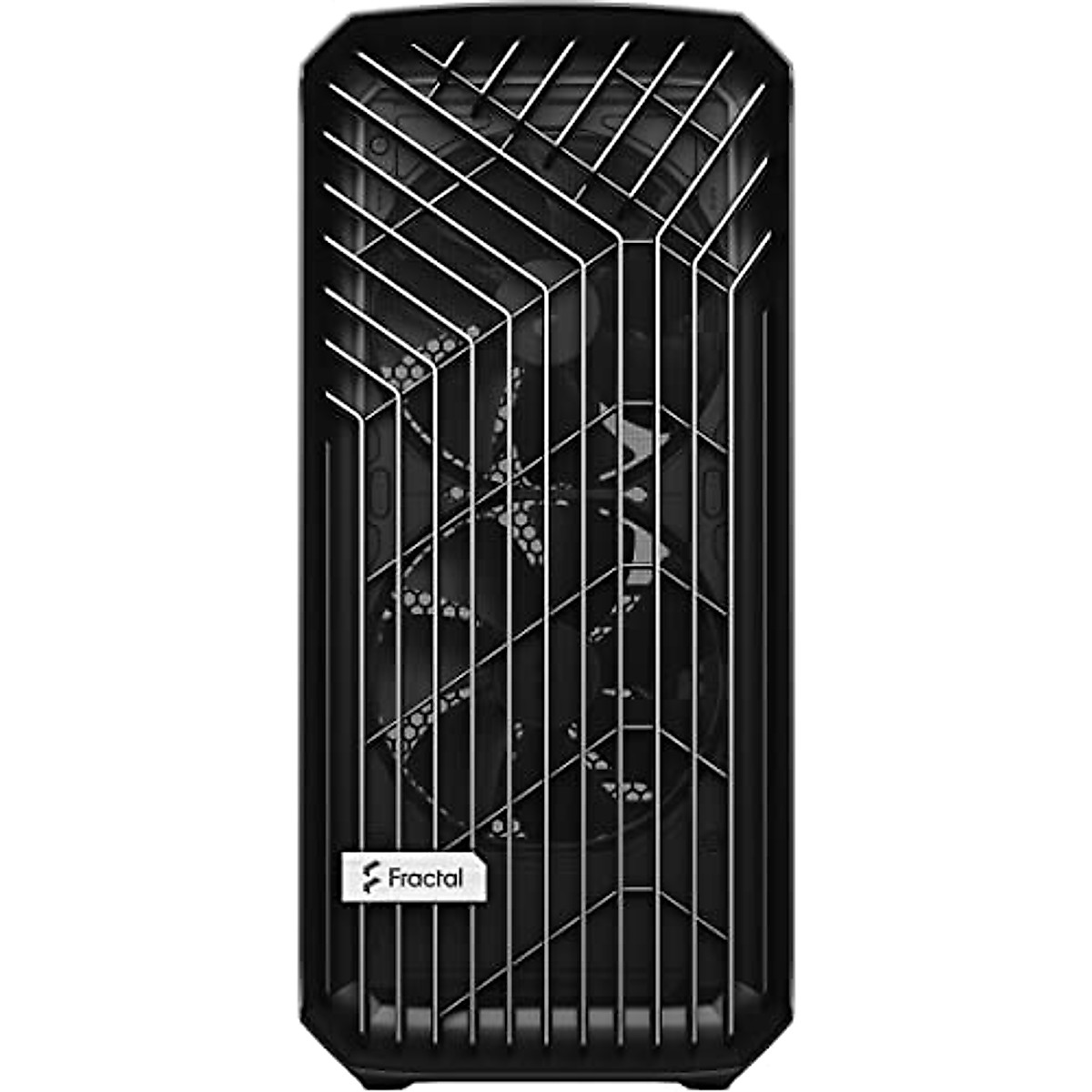 Fractal Design Torrent Black - Dark Tint Tempered Glass Side Panel - Open Grille for Maximum air Intake - Two 180mm PWM and Three 140mm Fans Included - Type C - ATX Airflow Mid Tower PC Gaming Case