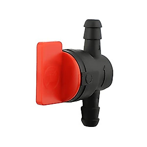 Panari 1/4" Fuel Hose Gas Inline Straight Cutoff Shut Off Valve Clamp for 493960 494768 698183 283207 95162S Oregon 07-406 AM36141 AM107340 Toro 1-603770 54-3150