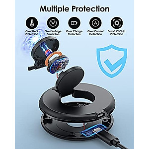 Charger Dock Compatible with Apple Watch, Foldable Magnetic Wireless Charging Station Stand with USB C Cable Accessories Compatible for iWatch Series Ultra/8/7/6/5/3/2/SE, Black