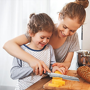 Ytuomzi Serrated Bread Knife 8 Inch, High Carbon Stainless Steel Professional Bread Cutting Knife, Ultra Sharp for Homemade Bread, Pastries and Bagels