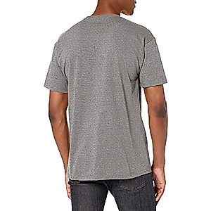 Disney Men's Giant Mickey Mouse Gray Graphic T-Shirt, Grey, Large