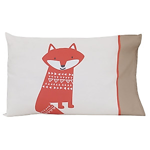 CARTERS Aztec 4 Piece Toddler Bedding Set, Navy, Cream, Orange, Beige