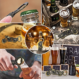 OEAGO Gifts for Men Dad Fathers Day from Daughter Son Wife Motorcycle Bottle Opener Unique Birthday Gifts for Him Husband Grandfather Bronze Beer for Bar Party