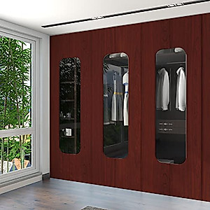 WIFEA 23.6"x 197" Cherry Wood Contact Paper Wood Grain Wallpaper Peel and Stick Self Adhesive Vinyl Film Removable Waterproof for Kitchen Cabinets Countertops Tabletop Walls, Maple Red Wood Textured